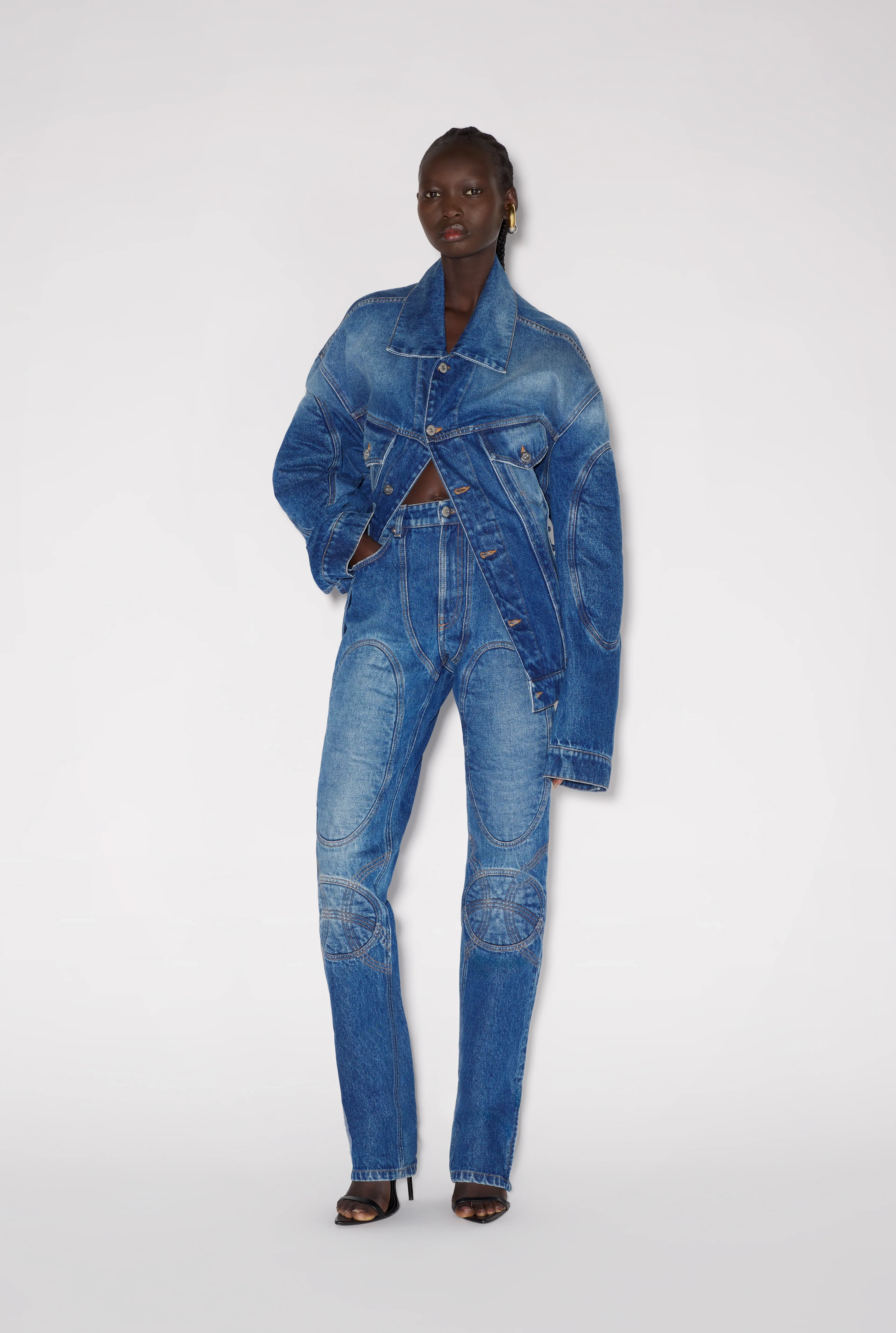 The Blue Lace-Up Denim Jacket - Fashion & Fragrance For Men And Women
